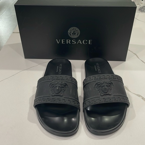 Versace | Shoes | Versace Open Toe Slippers | Poshmark